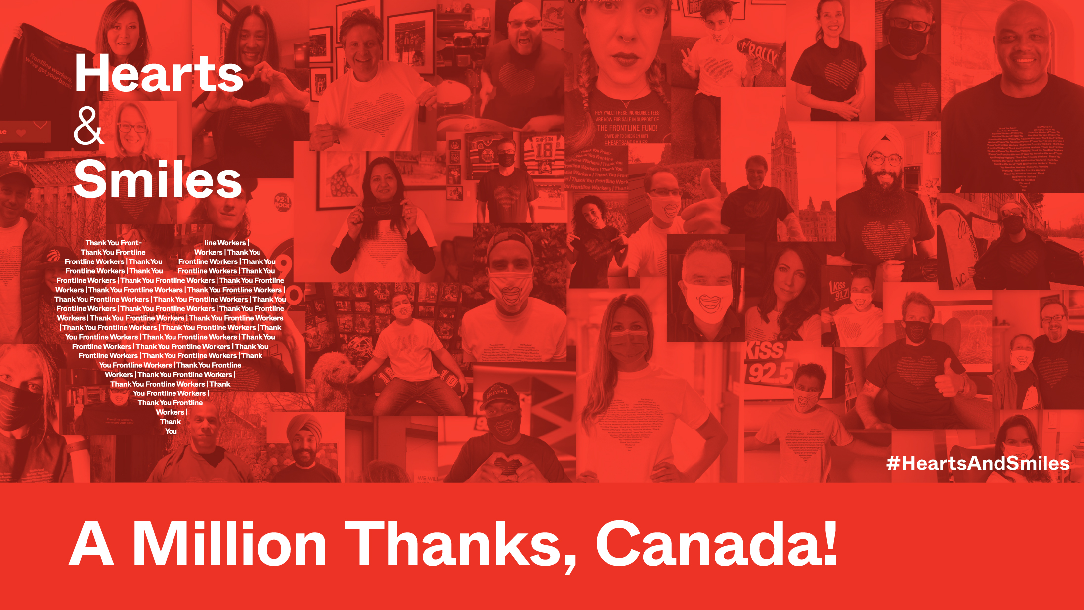 Thank you, Canada! Hearts and Smiles campaign tops $1M