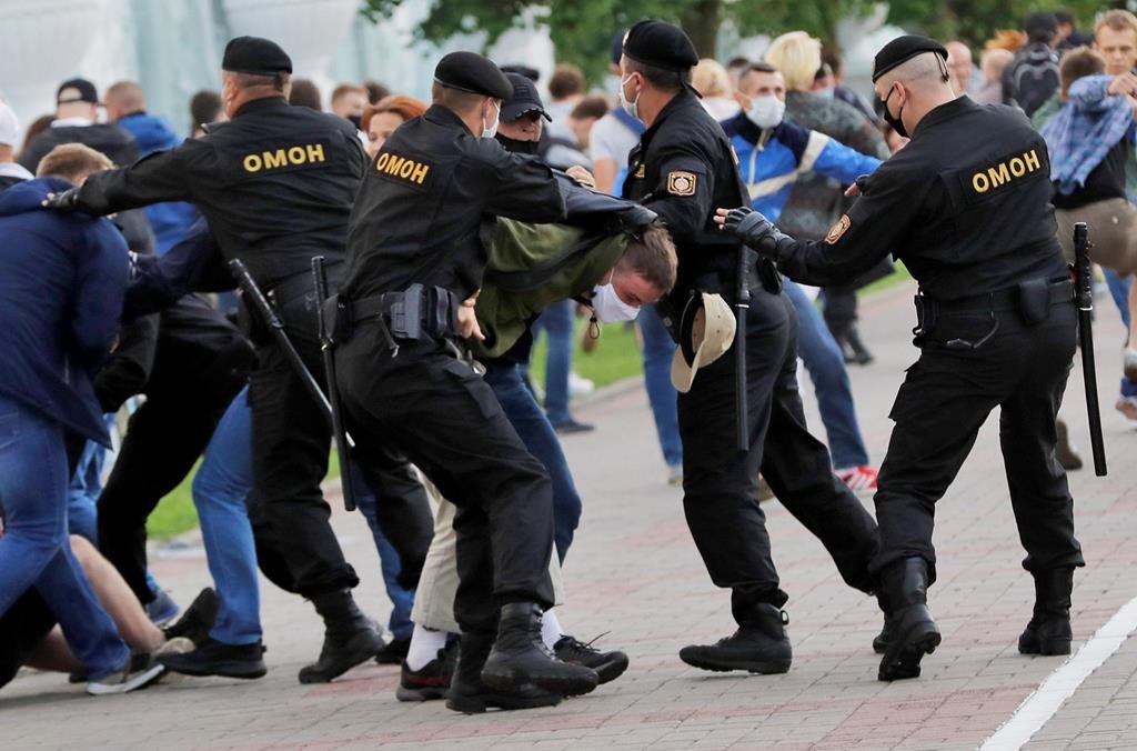 Police in Belarus detained over 250 people during protests
