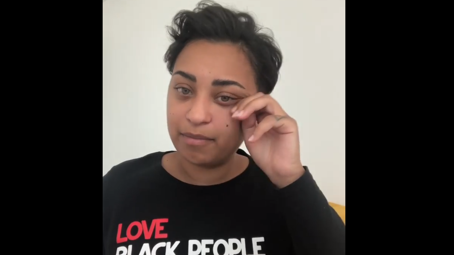Pink Flamingo responds to online hate over BLM mural in emotional video