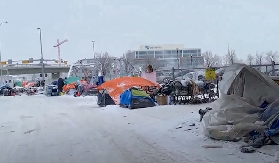 Downtown Calgary homeless encampment facing relocation again