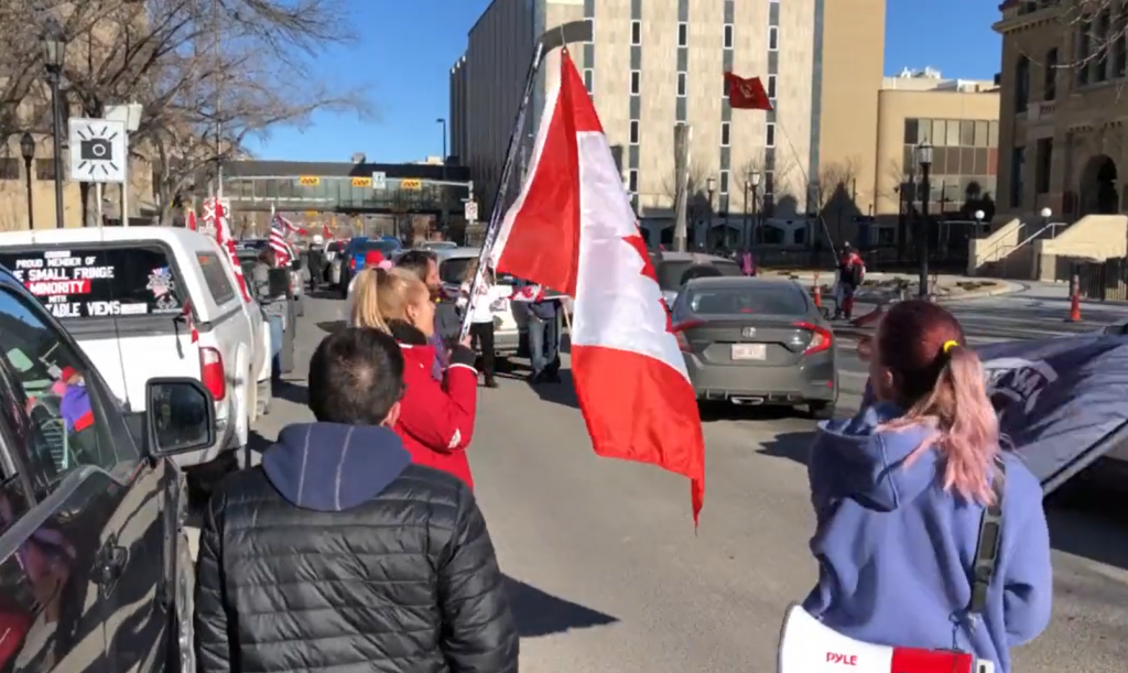 Calgary COVID mandate protest disrupts traffic by city hall | CityNews ...