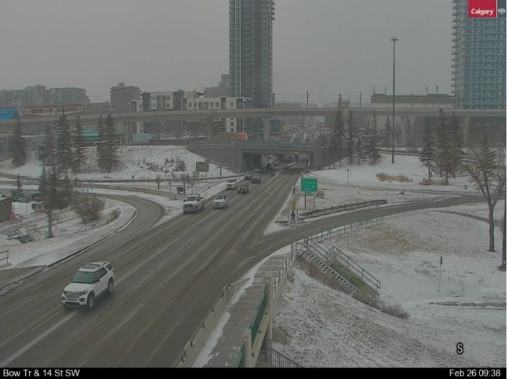Cold temperatures, snow blowing into Calgary this week