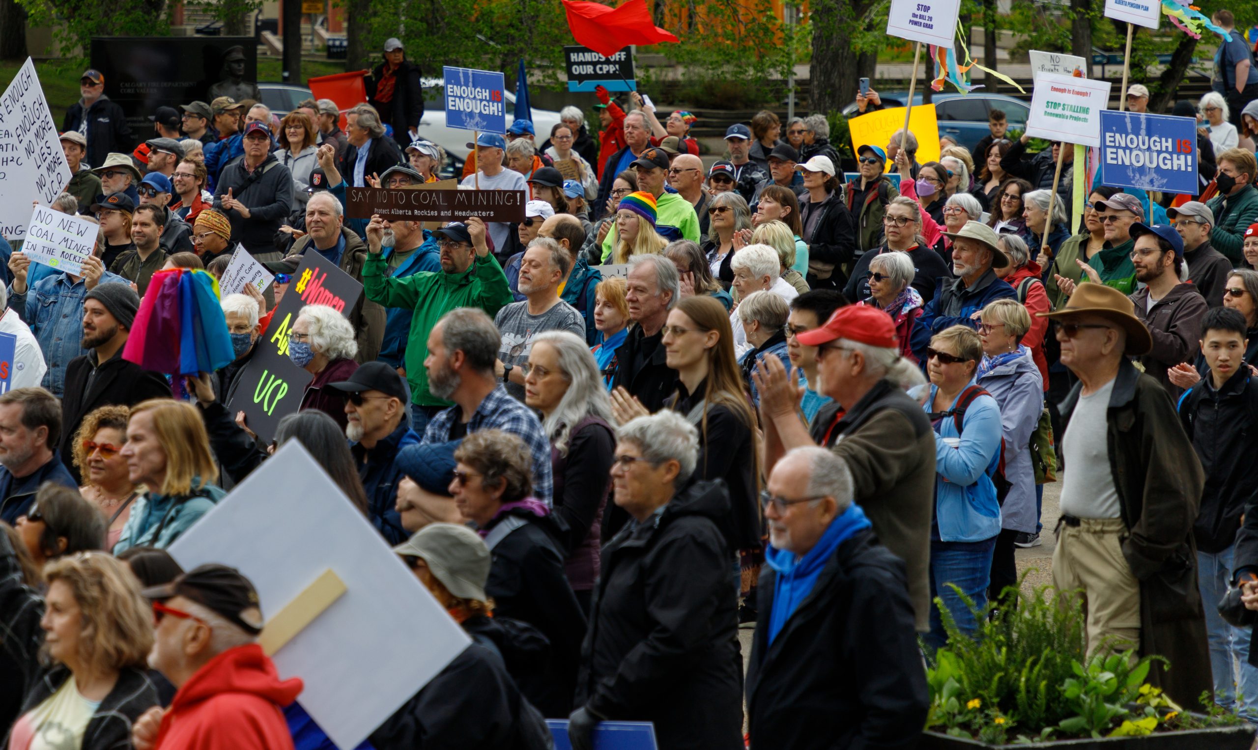 ‘Enough is enough’: Calgarians protest everything UCP