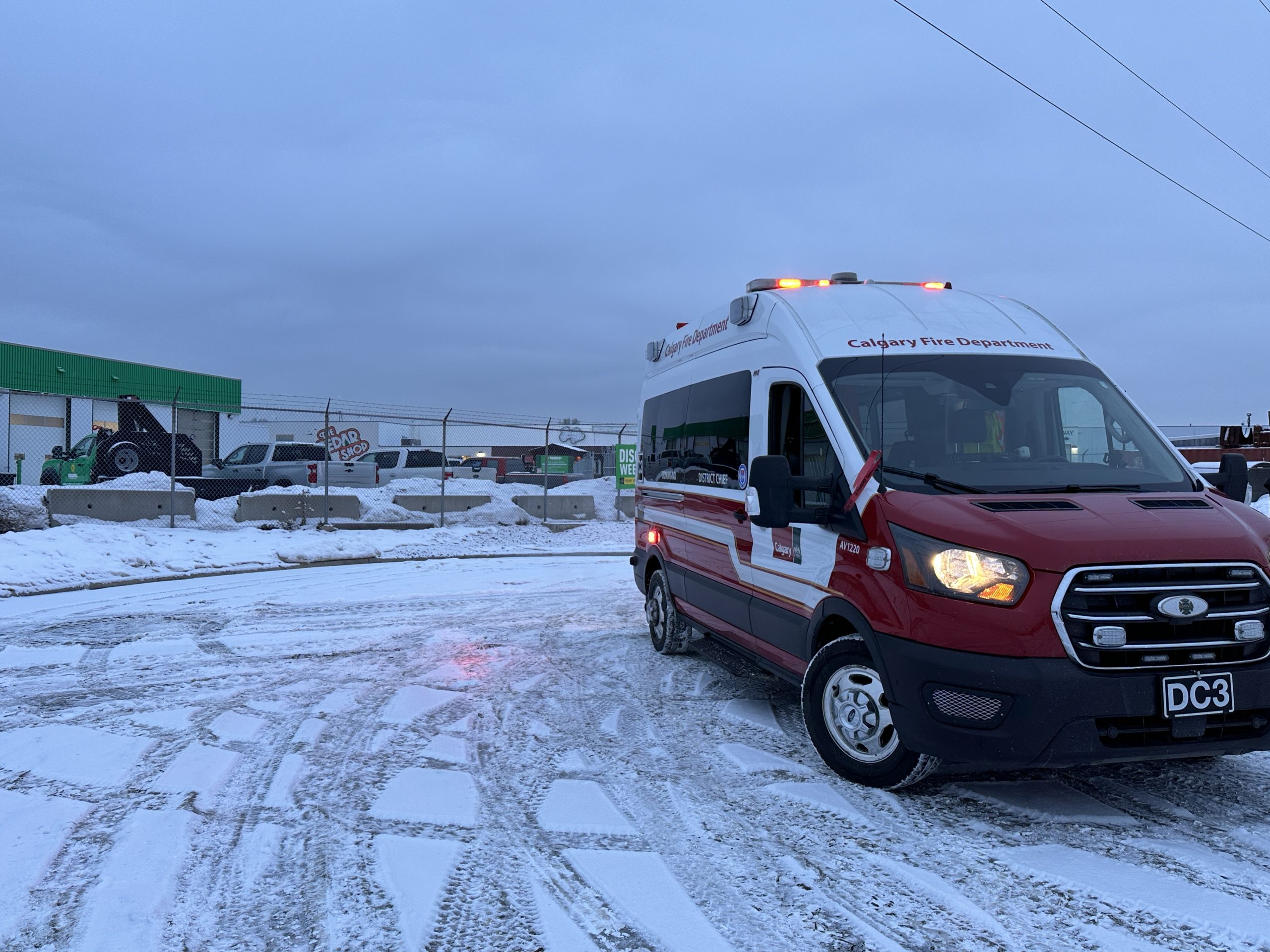 Explosion, fire at encampment in SE Calgary industrial area