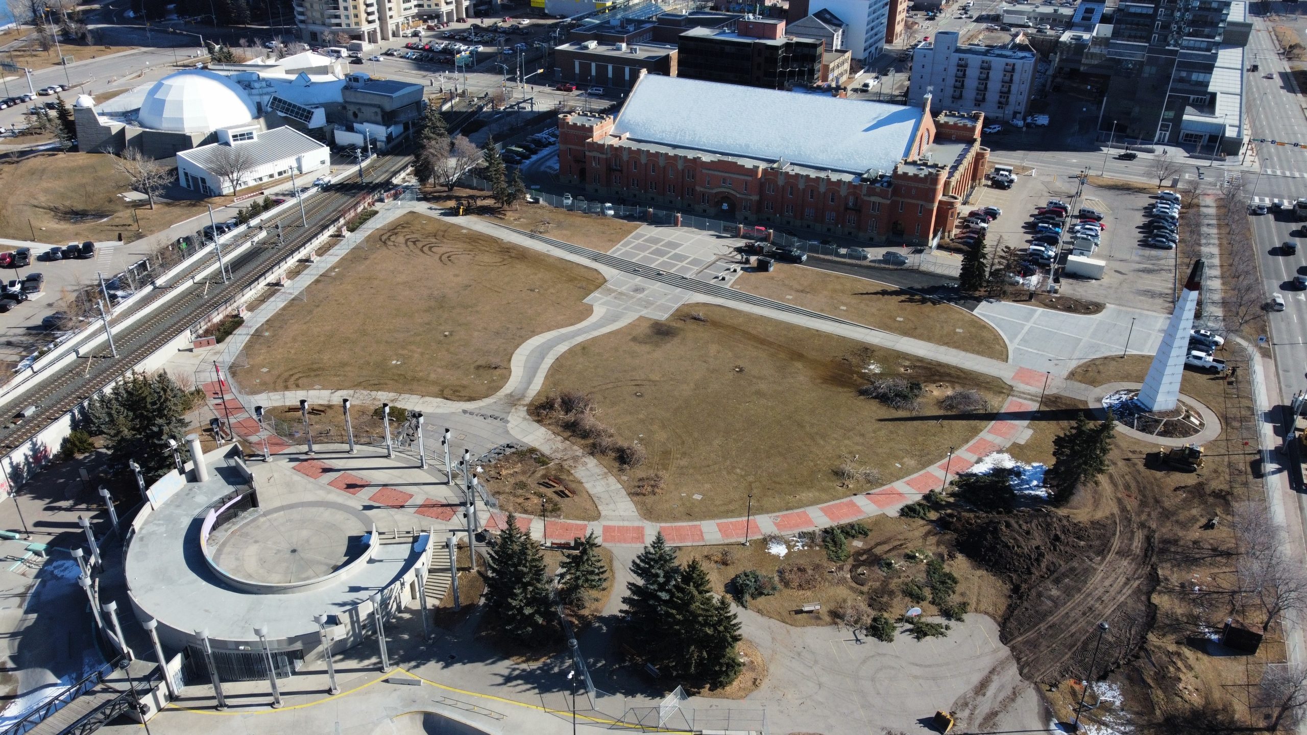 Work starts on Cowboys Park renovations in downtown Calgary