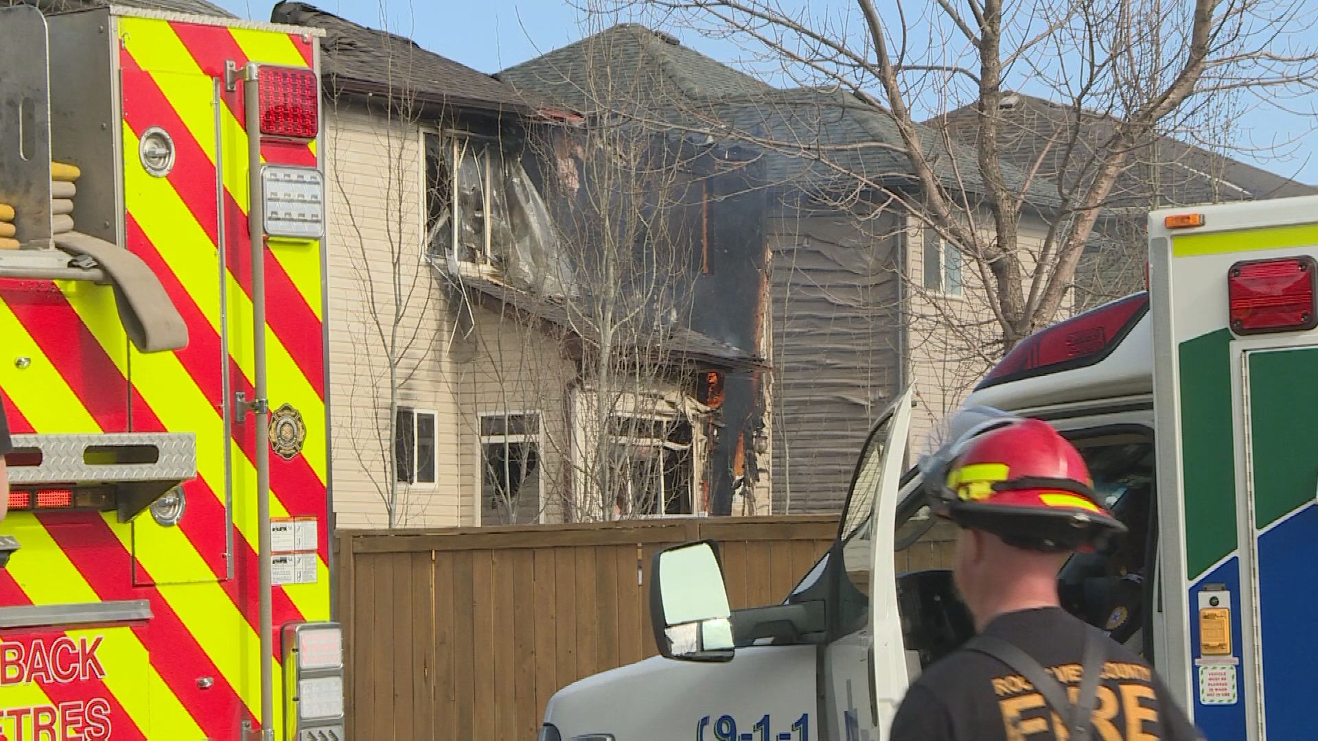 Crews battling large house fire in Airdrie