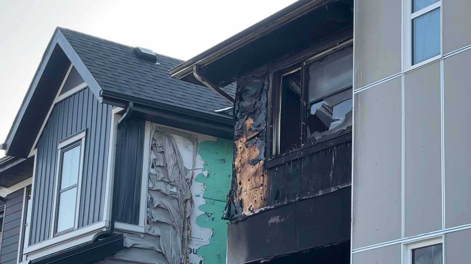 Six townhouses ravaged, dog dies in Calgary SE Seton fire