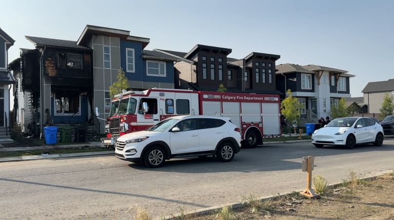 Six townhouses ravaged, dog dies in Calgary SE Seton fire