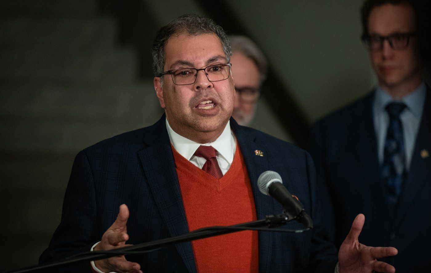 Opposition NDP leader Naheed Nenshi sworn in as member of Alberta ...